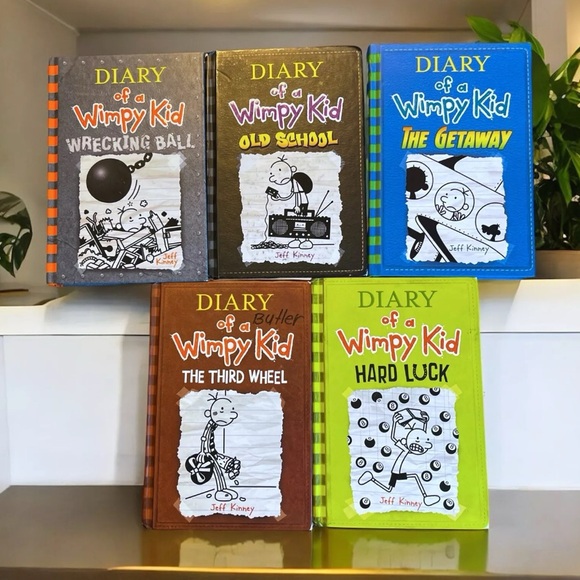 greg heffley | Toys | 5 Books Lot Diary Of A Wimpy Kid By Jeff Kinney ...